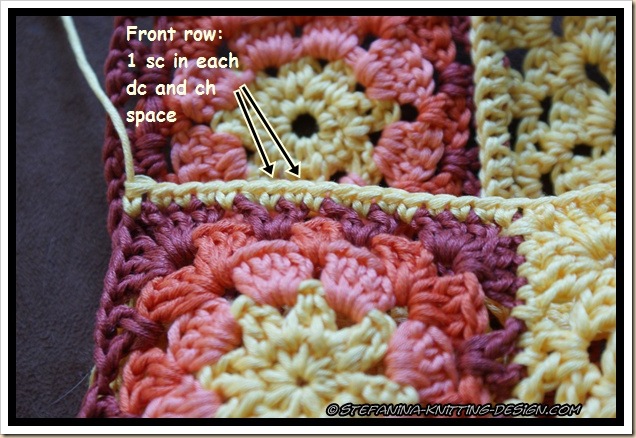 stefanina's dream: Free round little pocket in granny square : tutorial